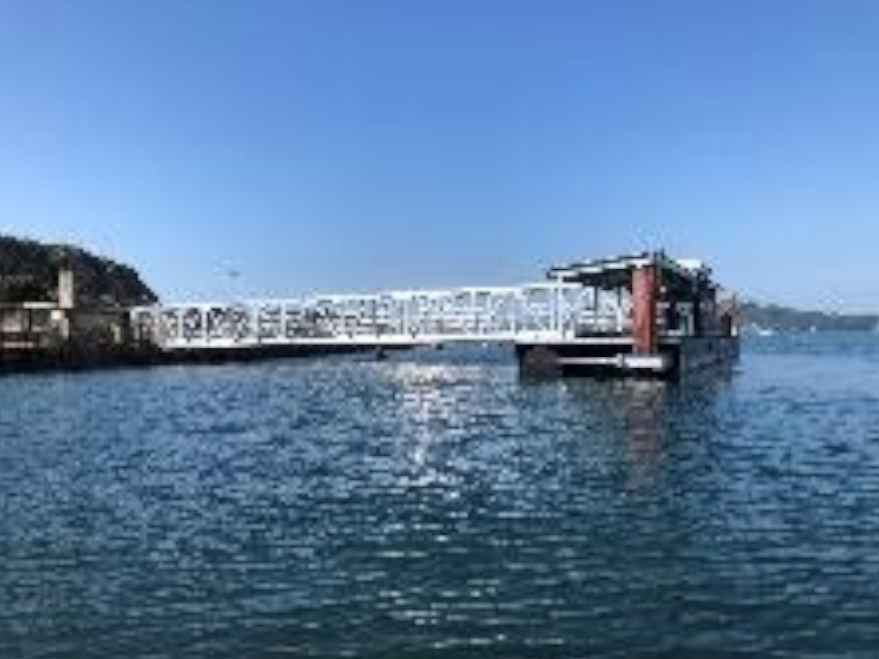 32m span aluminium brow for ferry landing - Argo Engineering Solutions Ltd.
